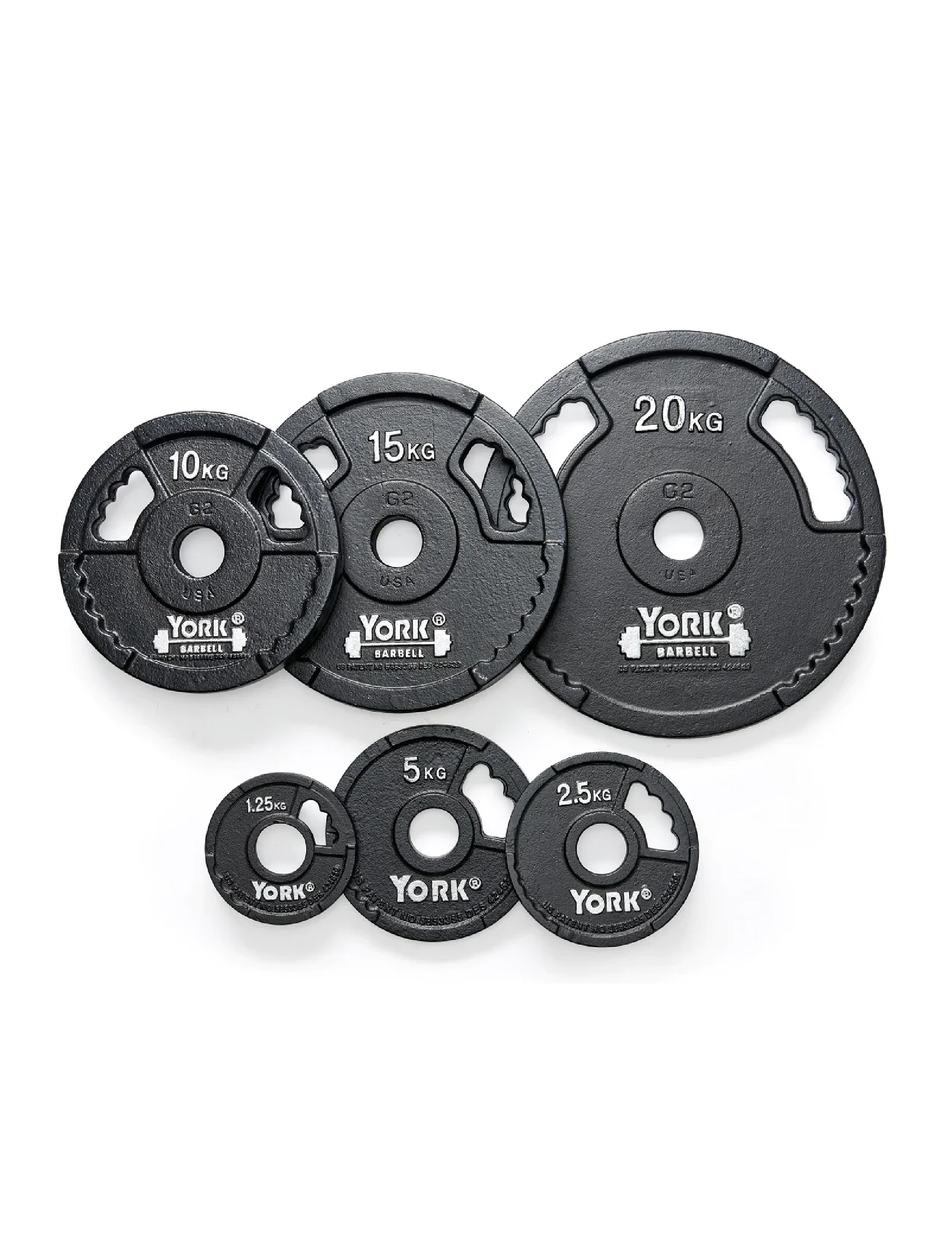 York Barbell G2 Cast Iron Olympic Weight Plates